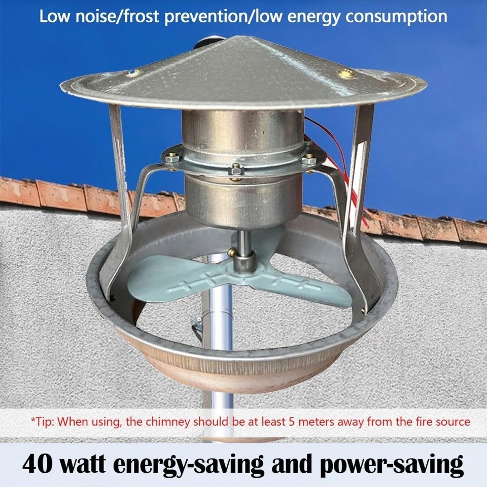 Installation Kit Kitchen Ventilation Flue Fan 40W Motor Metal ...