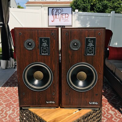 Infinity SM-100 Studio Monitor speakers - Tested/Working. Woofers re ...