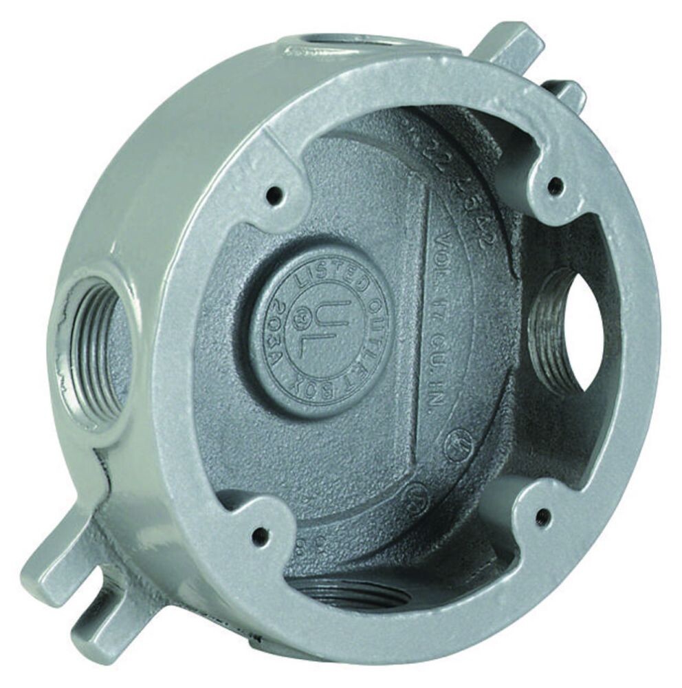 Killark VLJSX-2, 1-5/8" D, 3/4" Hub, 3-Plug, Aluminum, Conduit Outlet ...