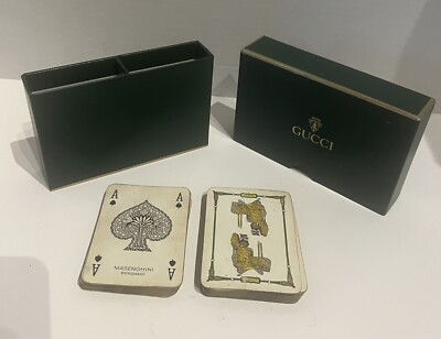 Vintage Gucci Playing Cards (1) Set In Case See Description | eBay