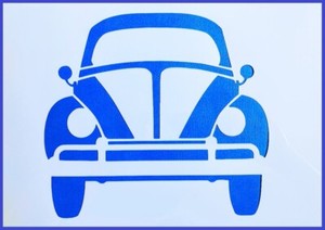 A4 Flexible Stencil *VOLKSWAGEN BEETLE* Buggy Bug Car Painting ...