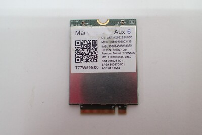 GENUINE HP Probook Elitebook Laptop WWAN MODULE T77W595 800870, 796928 ...