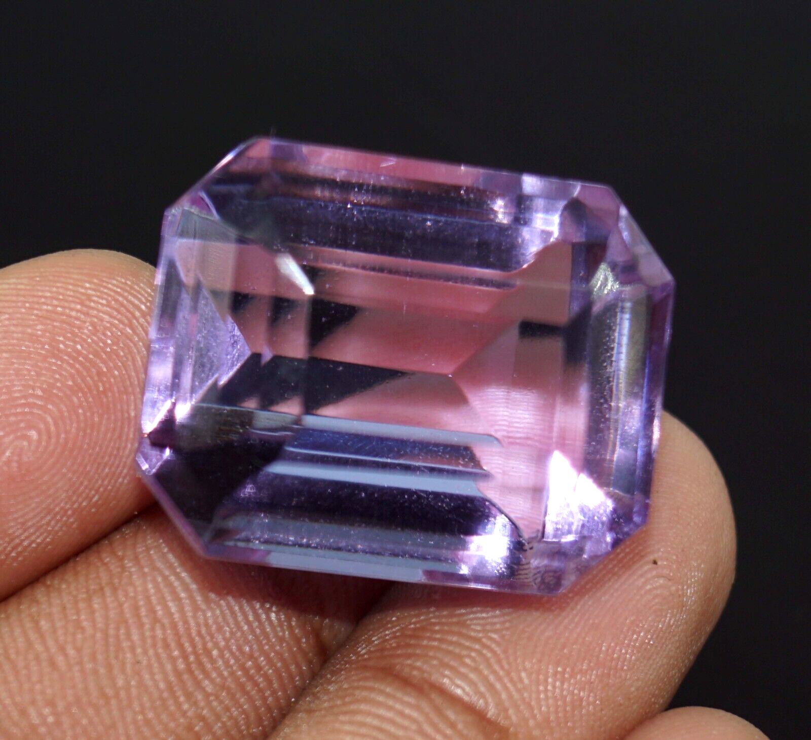 GIE Certified Natural 82.55 Ct Brazilian Purple Topaz Emerald Cut Loose ...