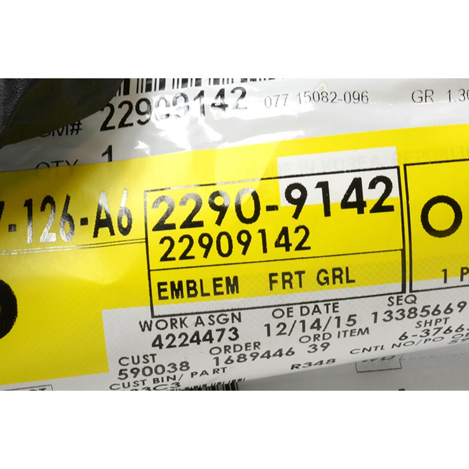 OEM Front Bumper Grille Bow Tie Emblem Badge Gold Captiva Sport Malibu ...