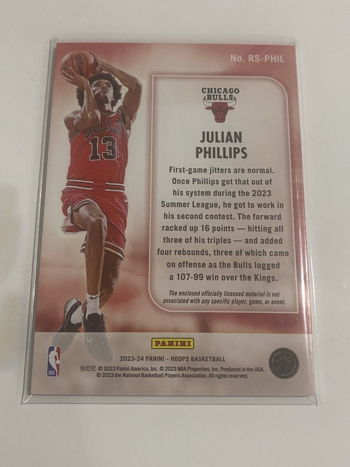 2023-24 NBA Hoops Blue Julian Phillips Rise Shine Rookie RC | eBay
