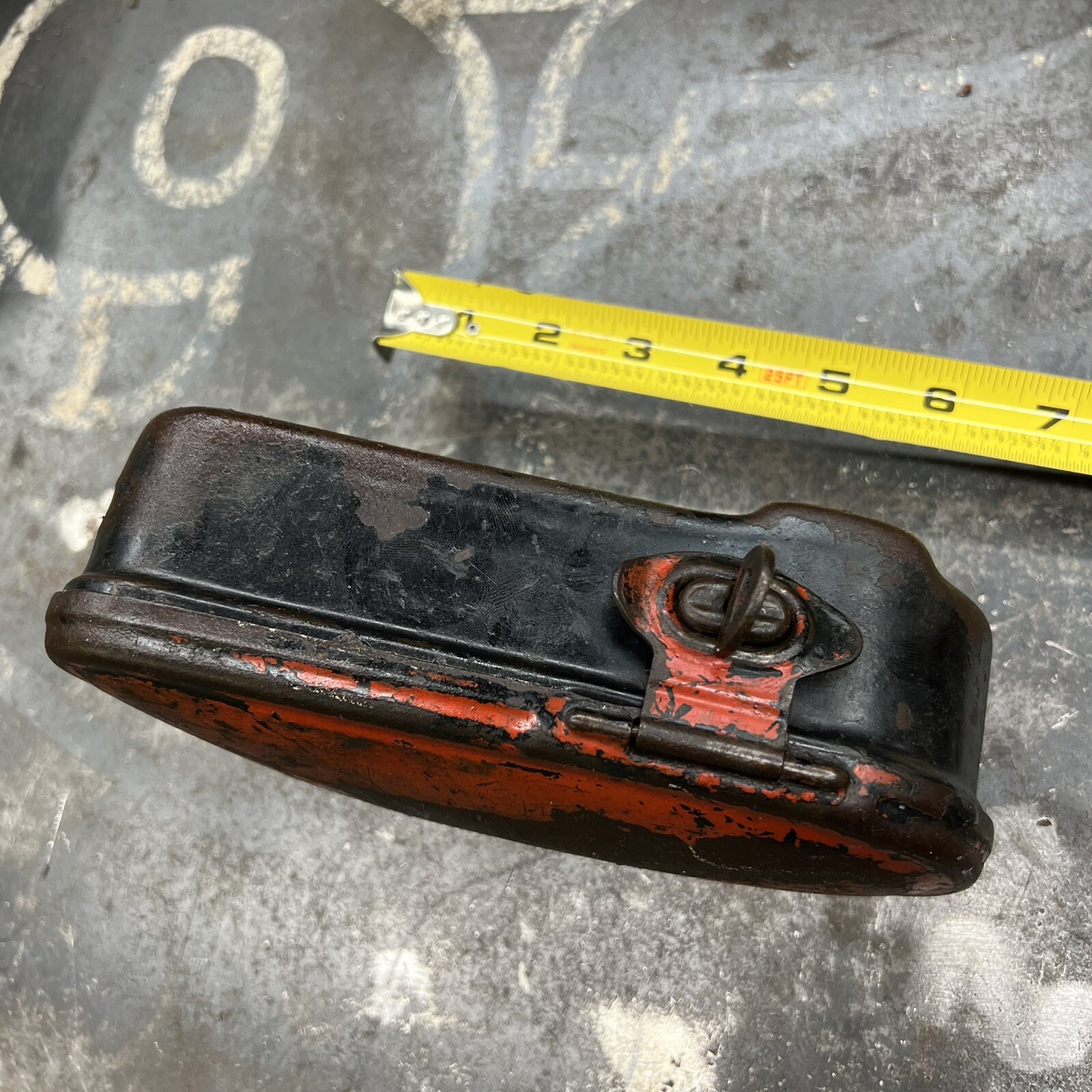 OLD RED HARLEY DAVIDSON HUMMER TOOL BOX OEM 125 165 S ST Original ...