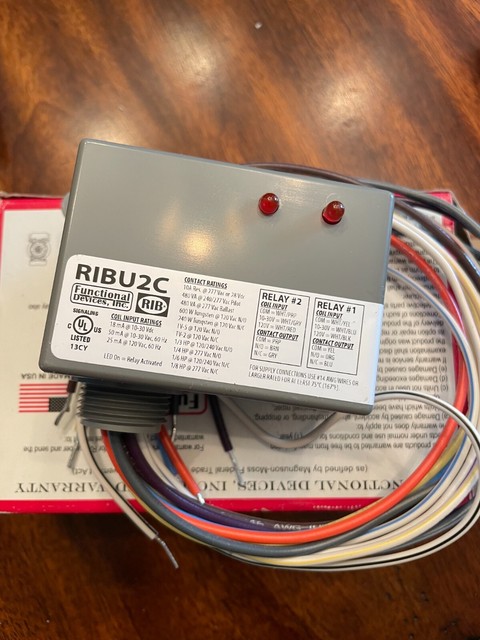 OPENBOX Functional Devices RIBU2C Enclosed Pilot Relay 10 Amp 2 SPDT ...