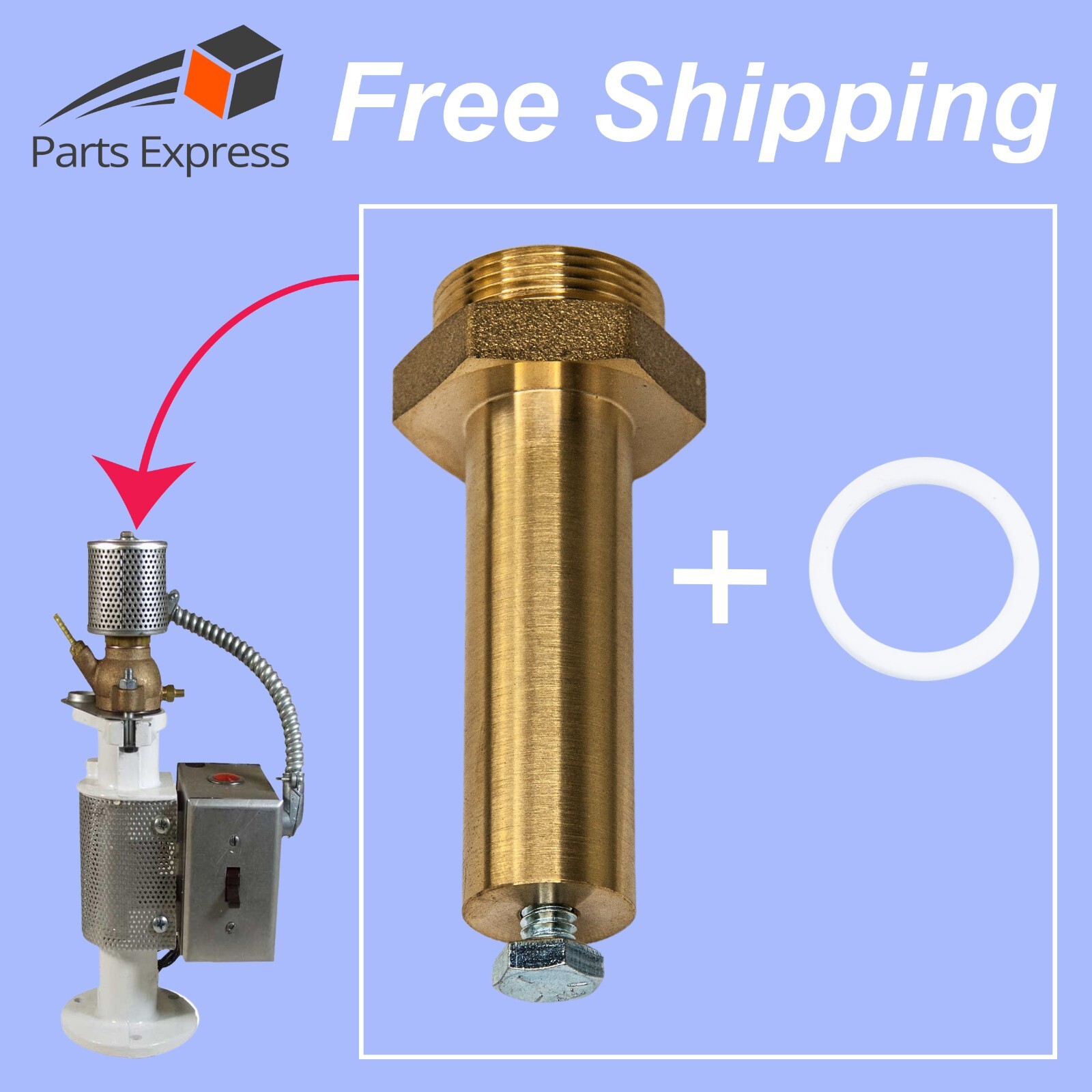 Plunger Casing Assembly w/Gasket for CISSELL 'LOW BOY' Steam Valve ...