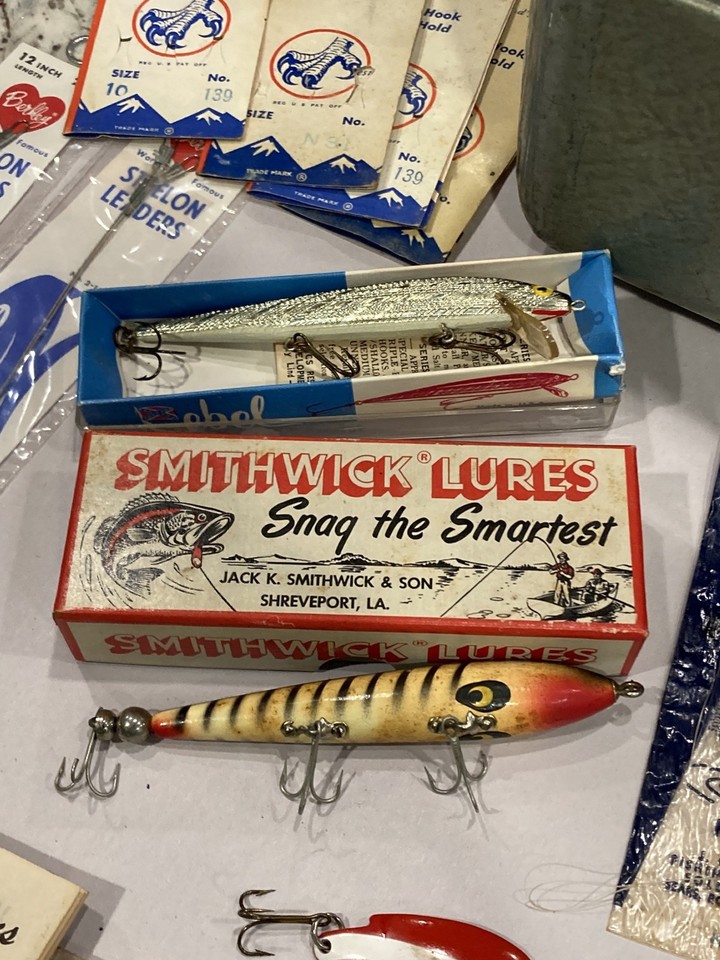 Vintage 1950’s Metal Tackle Box Full Fishing Lures Trout Fly’s Smithwick Heddon | eBay