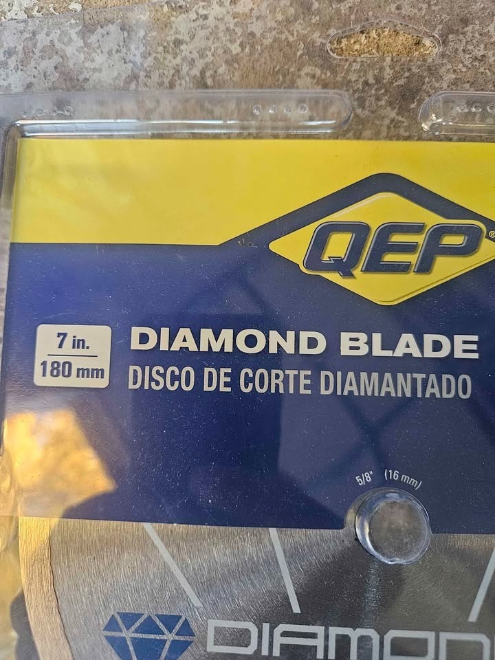 New - QEP Glass Series 7 in. Wet Tile Saw Continuous Rim Diamond Blade ...