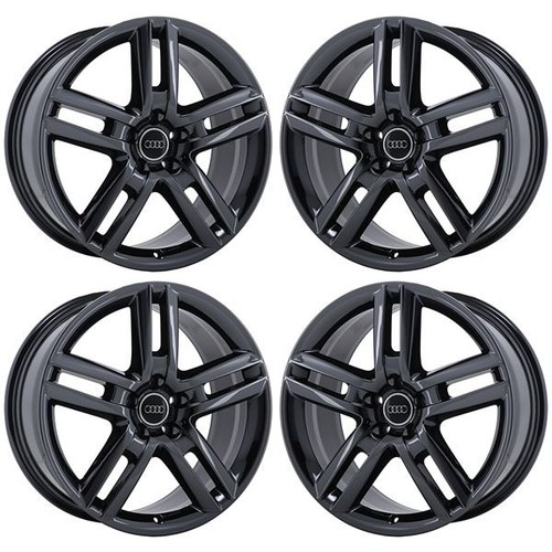 19" AUDI A6 PVD BLACK CHROME WHEELS-C RIMS FACTORY OEM 58972 EXCHANGE ...