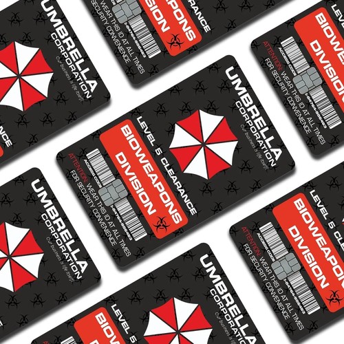 Umbrella Corporation BioHazard Custom Vinyl Credit Card Sticker by CC ...