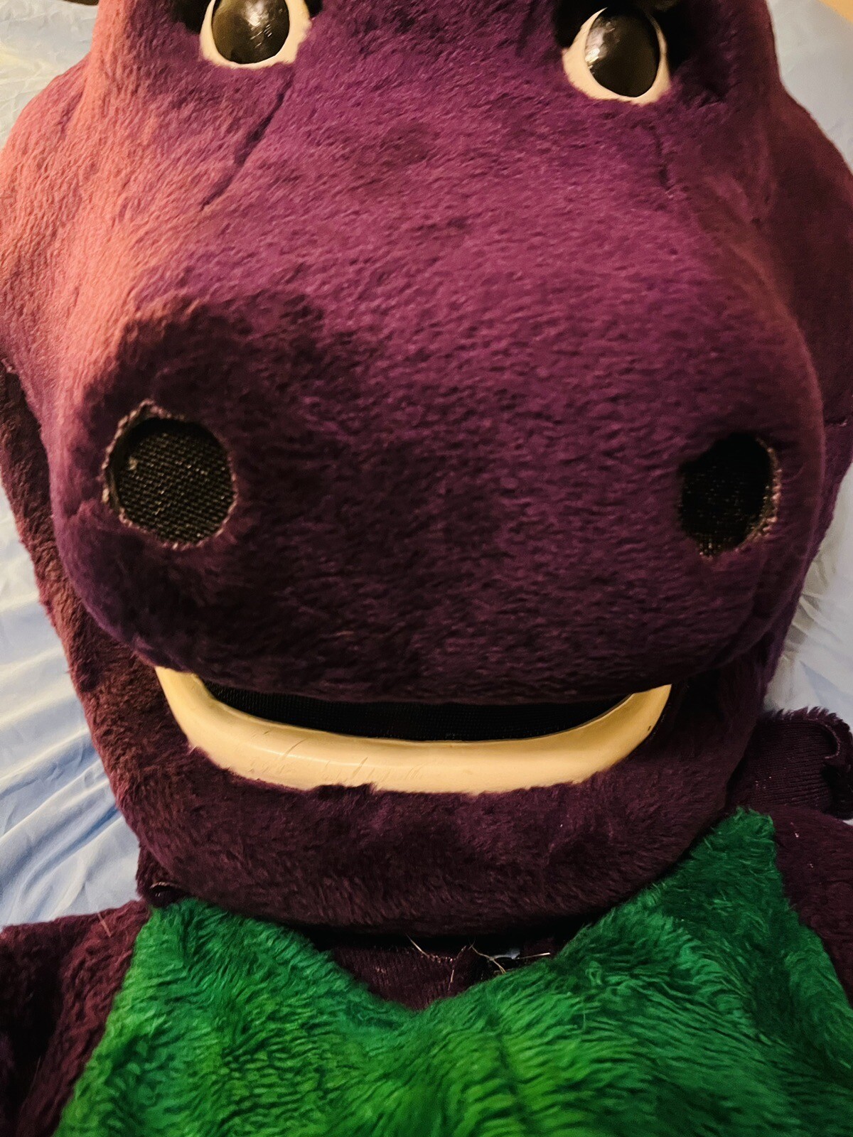 Vintage Barney Dinosaur Mascot Costume Full Suit 90s … - Gem
