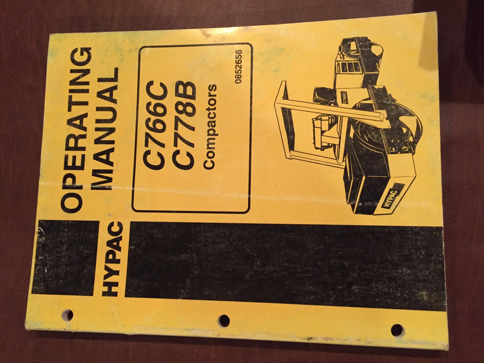 HYPAC C766B C778B 778 766C VIBRATORY COMPACTOR ROLLER OPERATING MANUAL ...