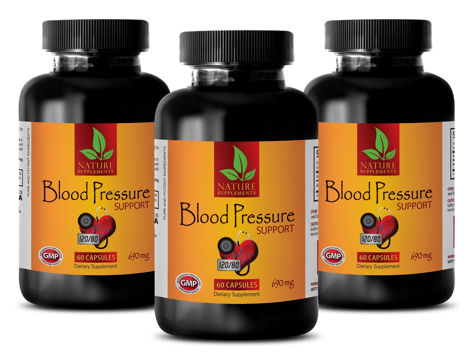 BLOOD PRESSURE SUPPORT - Heart Supplement - Cardio Health Complex Pills ...