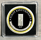 US ARMY FIRST (1ST) LIEUTENANT Challenge Coin with case-SHIPS WITHIN 24 ...