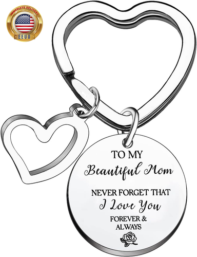 Mom Keyring Mother Mummy Gift from Son Daughter Gifts for Women ...