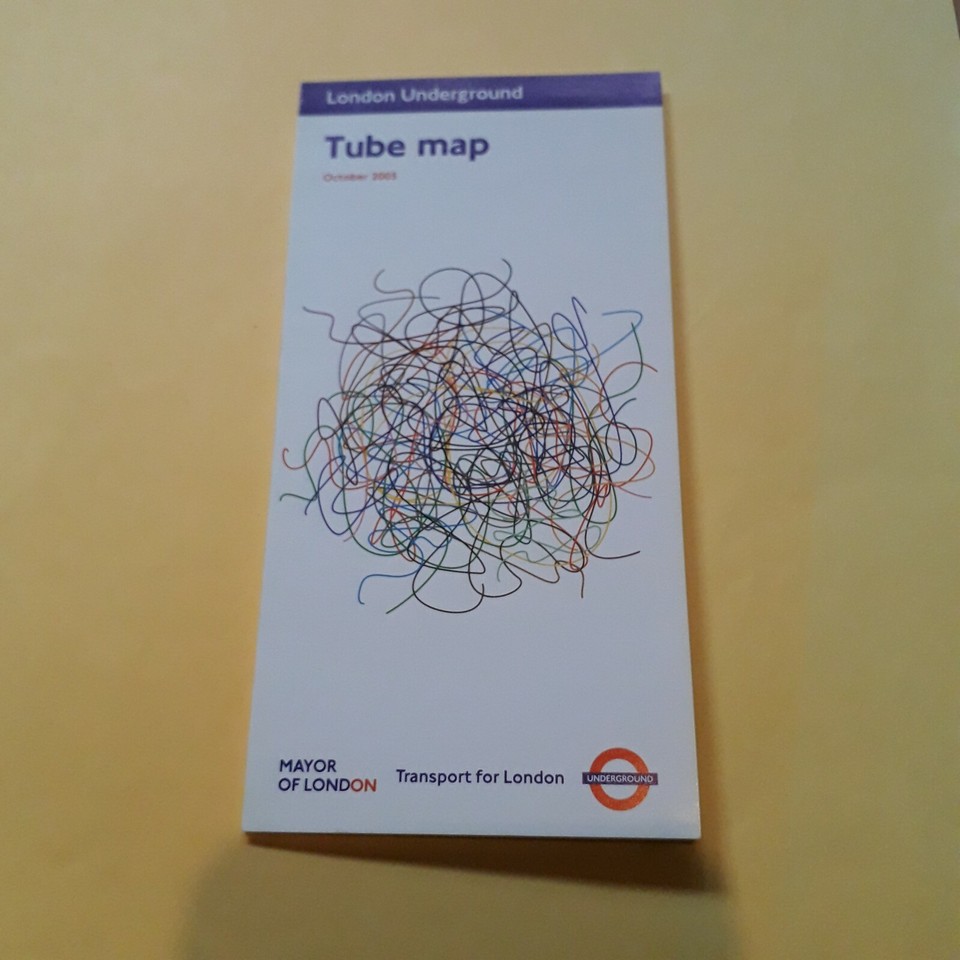 David Shrigley art print Tube Map October 2005 London Underground MINT ...