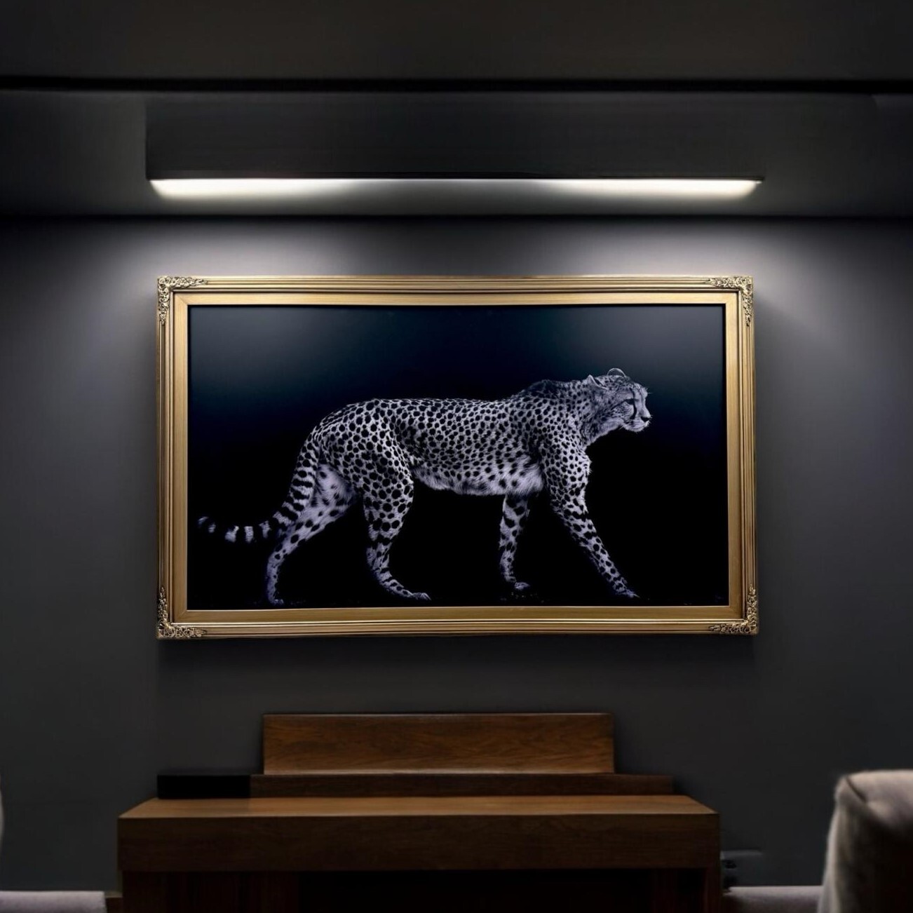 65 and 75 inch Ornate frame for Samsung The Frame TV, Antique Gold ...