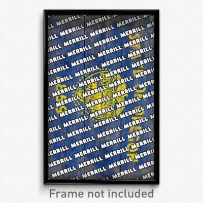 Merrill Oregon Poster (OR City Souvenir 11x17 Town Print) | eBay