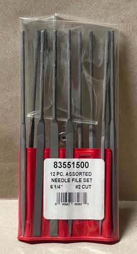 Simonds 83551500 Needle File Set,6-1/4In.L,Swiss,12 Pcs. | eBay