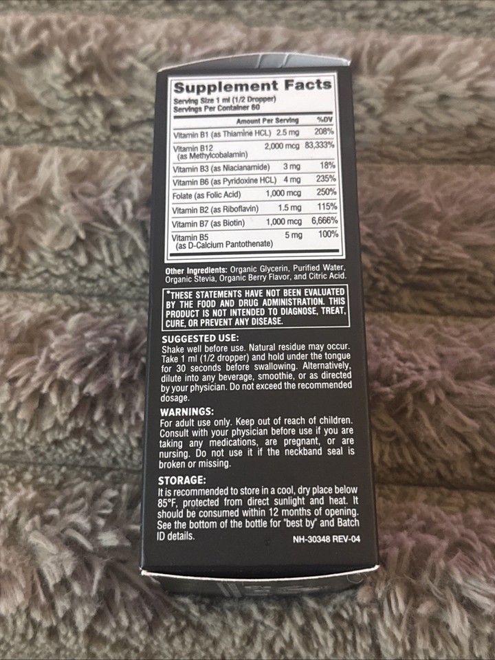 Nutra Harmony Organic 8 In 1 Vitamin B Complex Liquid Drops - Exp 2027 ...