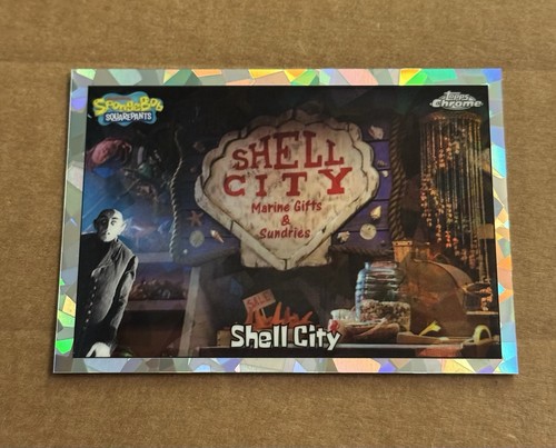 2025 Topps Chrome SpongeBob Shell City Night Shift Manager Refractor | eBay