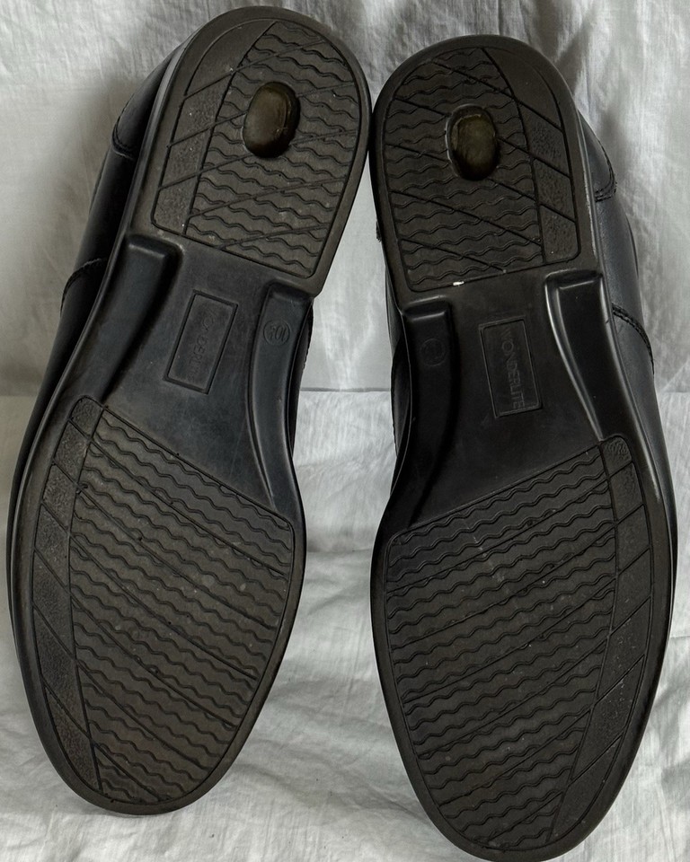 Wonderlite Casual Oxford Shoes Mens Size 10 1/2 Wide Black Leather | eBay