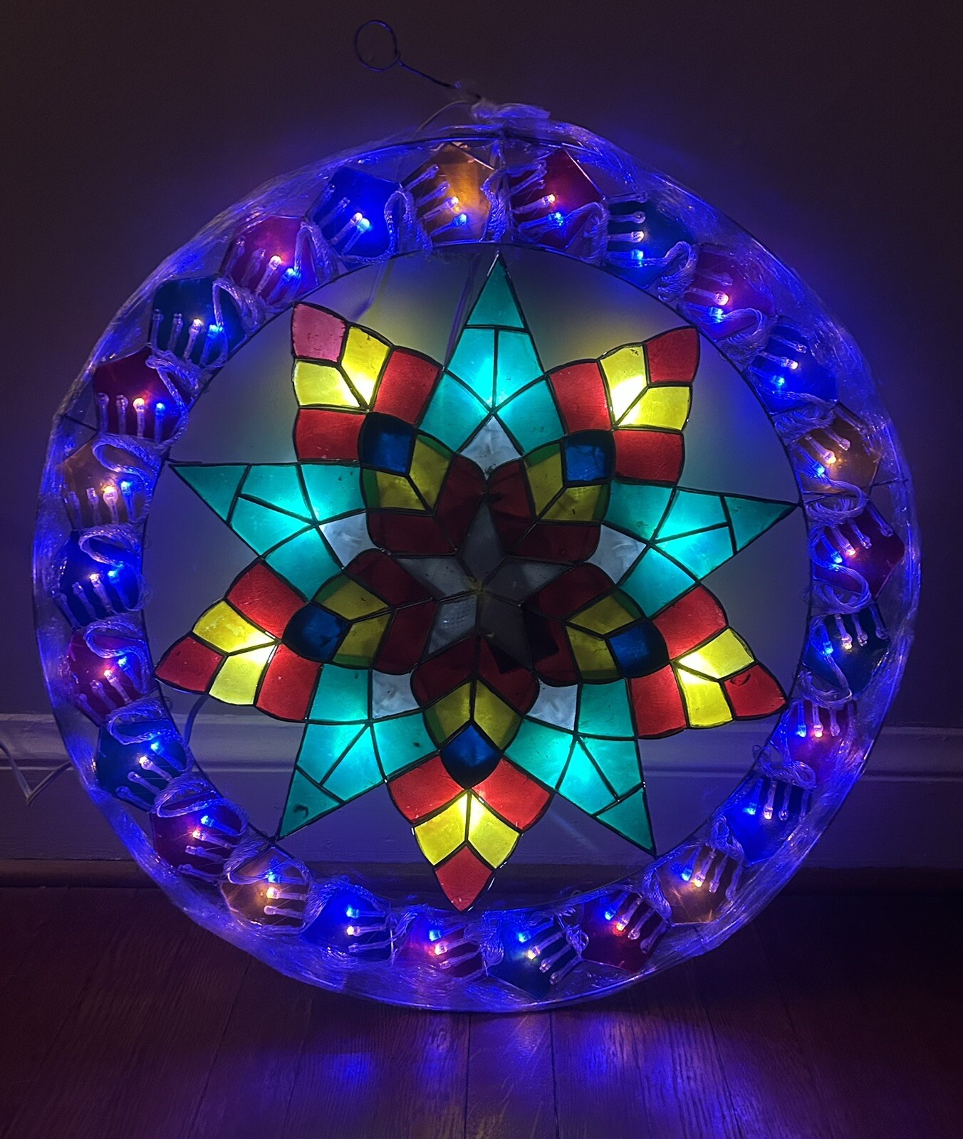 Gift Ko 25” Ring Estrella Filipino Christmas Parol Lantern 8 Modes Open ...