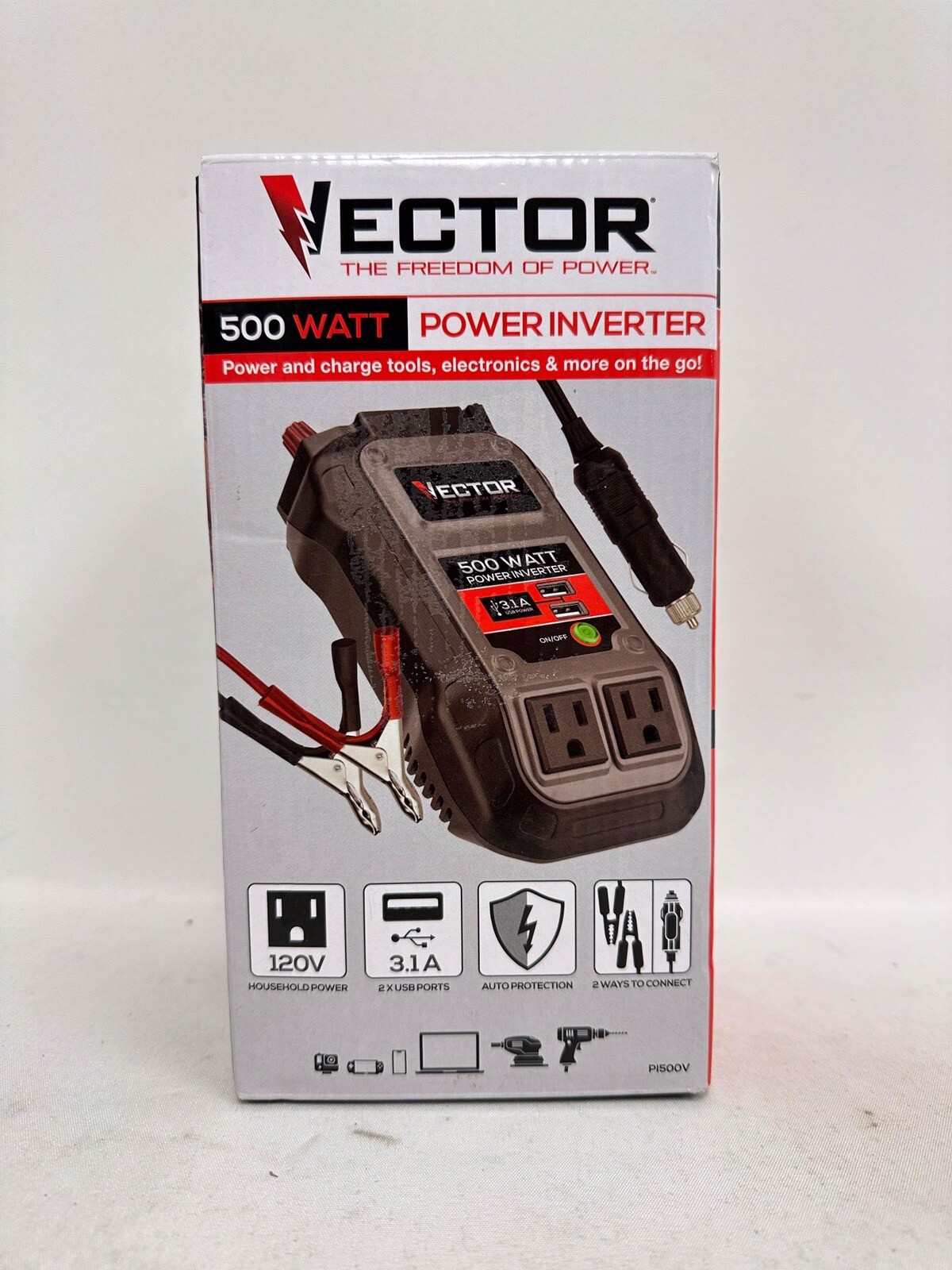 VECTOR 500 Watt Power Inverter, Dual Power Inverter (PI500V ...