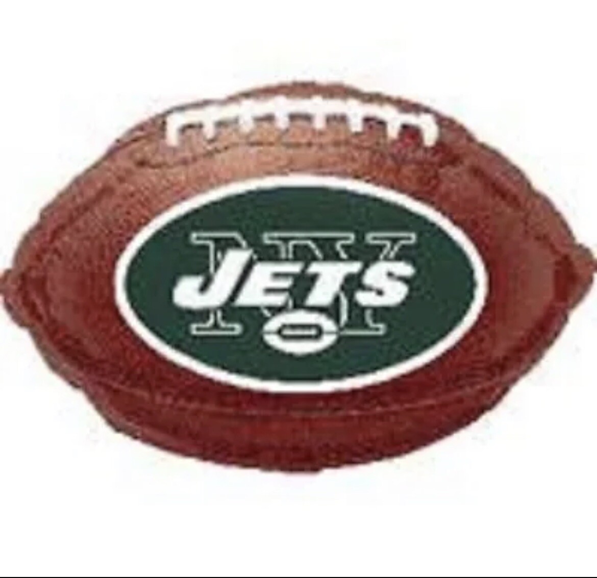 10-PACK. NFL AMERICAN FOOTBALL SHAPED NEW YORK JETS BALLOON - 18" FOIL ...