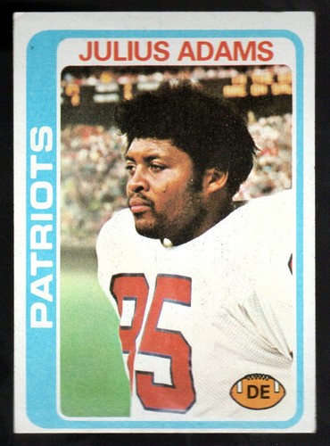 JULIUS ADAMS PATRIOTS - 1978 TOPPS FOOTBALL - #401 | eBay