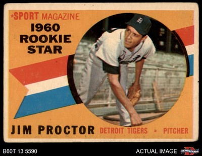 1960 Topps #141 Jim Proctor RC Star Tigers RC 1.5 - FAIR | eBay