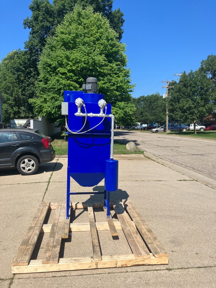 SANDBLASTING CABINET, INDUSTRIAL BLASTING SYSTEM, PRESSURE POT BLASTER ...