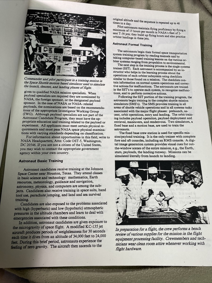 Nasa Training Sequence