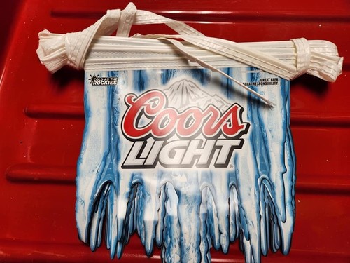 COORS LIGHT ICICLES ADVERTISING PARTY FLAG STRING BEER BANNER | eBay