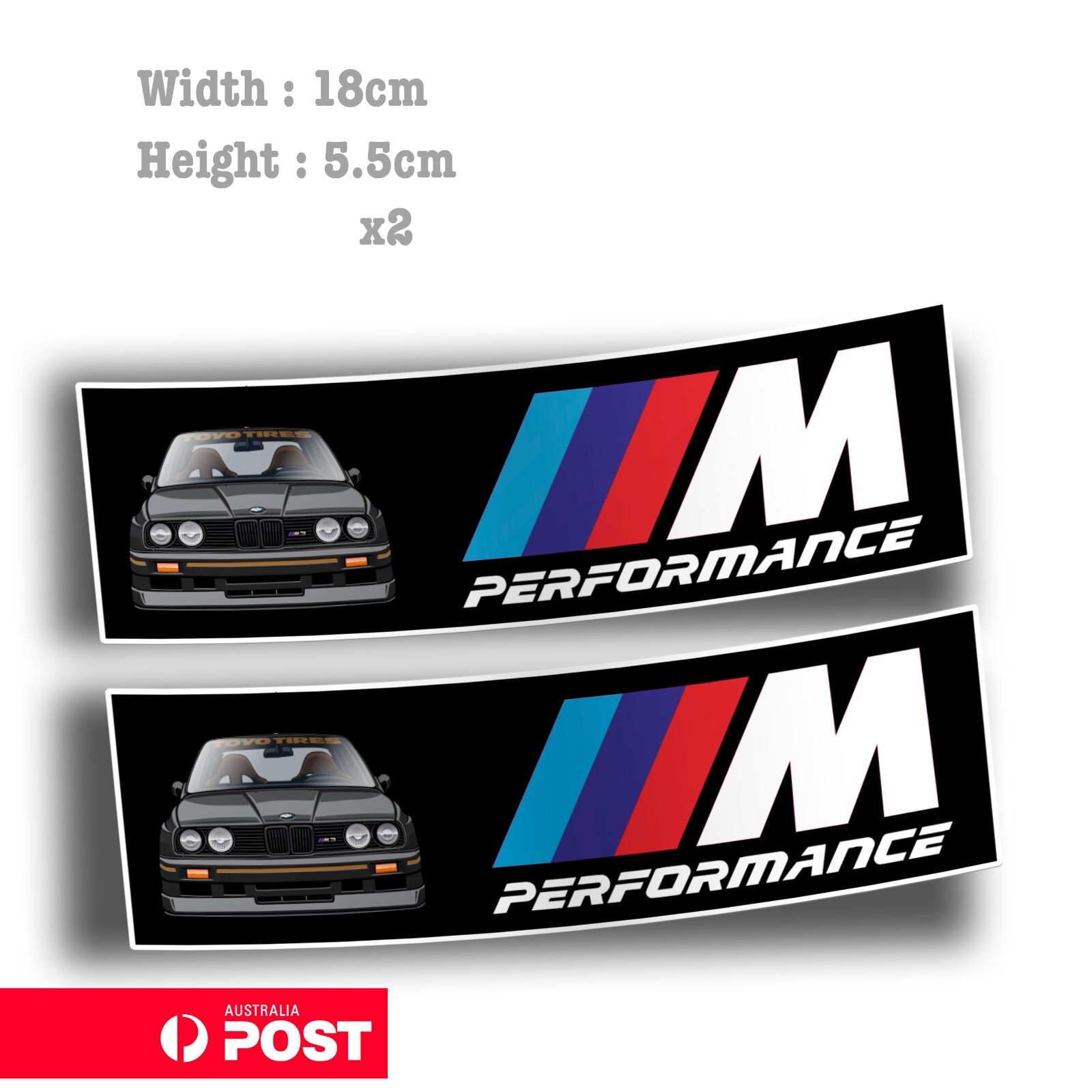 BMW E30 Black Performance Slap Vinyl Sticker | eBay