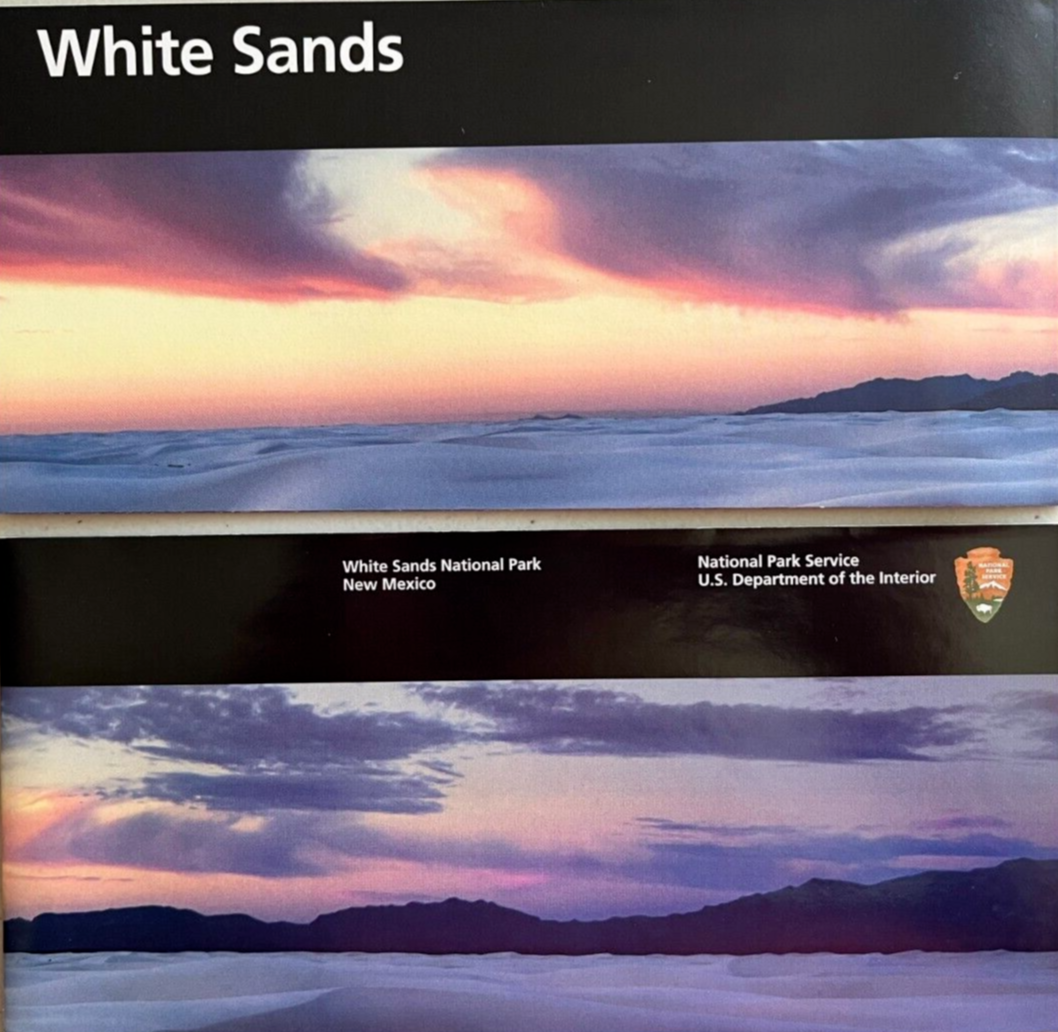 2026 WHITE SANDS NP - NM NATIONAL PARK SERVICE UNIGRID BROCHURE/MAP New ...