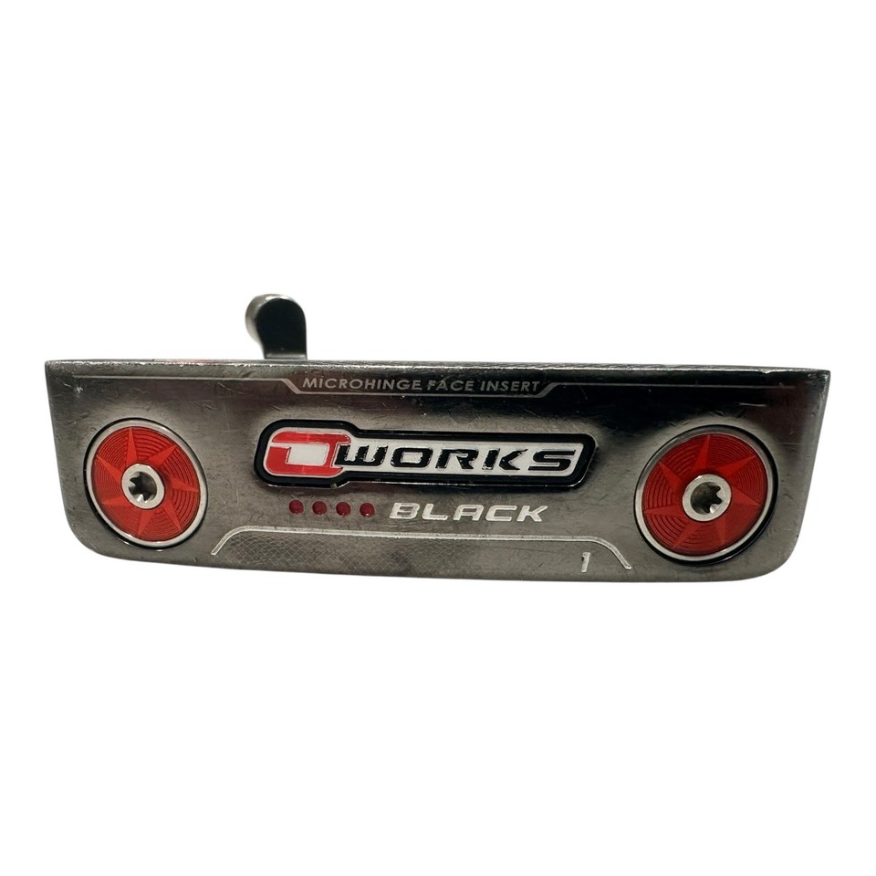 Odyssey O-Works Black #1 Putter 33” Microhinge Face Insert Left Handed ...