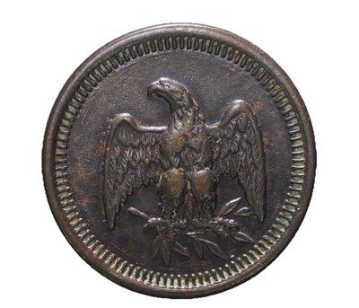 1865 Milwaukee Schuetzen Bund Wisconsin Mil S B Token Rulau WI-MI-36a ...