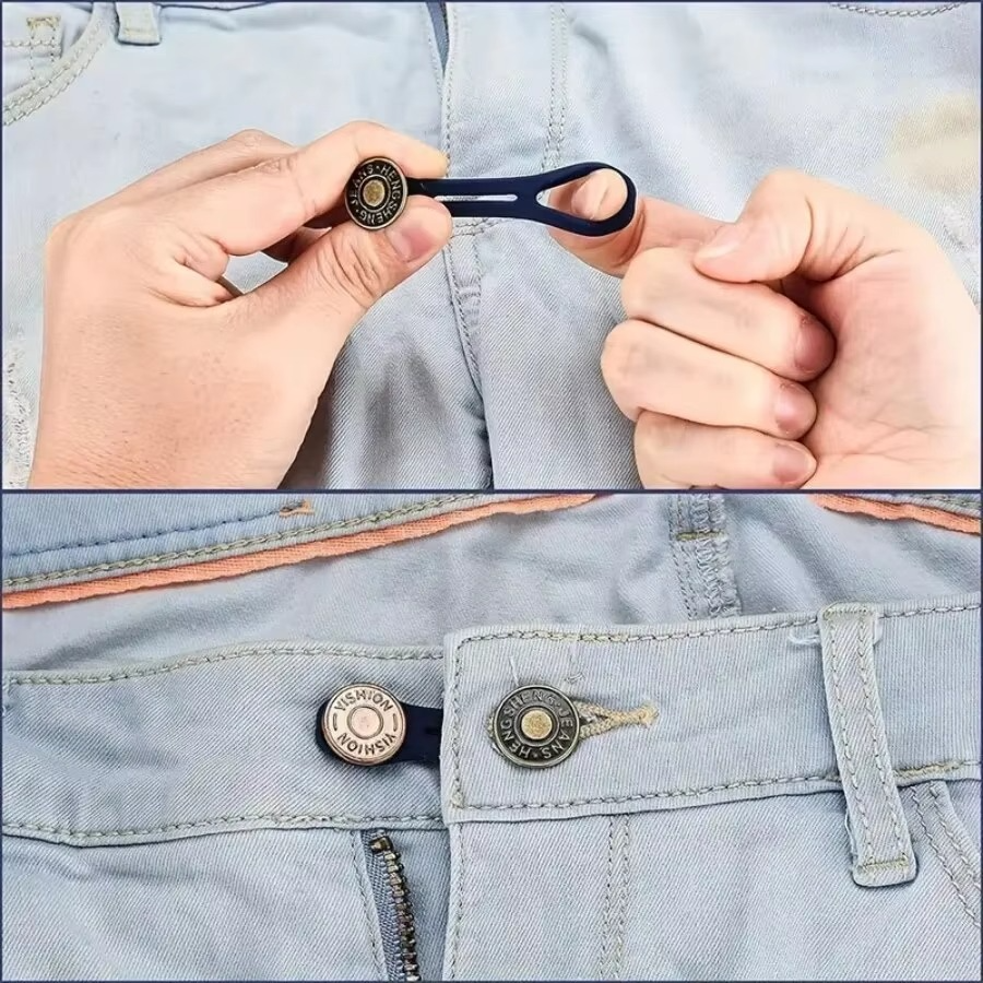 6 Pcs Button Extender for Trousers, Button Waist Extender, Pants Waist ...