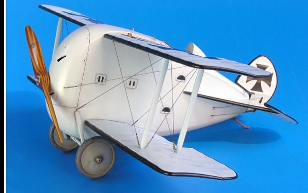 DFW T.28 Floh Flea Biplane Fighter Wood Model Replica Large Free ...