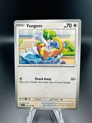 Pokemon TCG - Yungoos 176/197 - Obsidian Flames 2023 | eBay