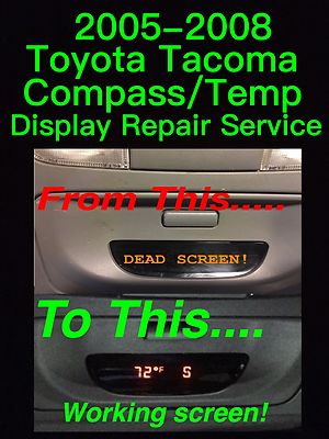 REPAIR SERVICE 2005 Toyota Tacoma Overhead Temperature Compass Module ...