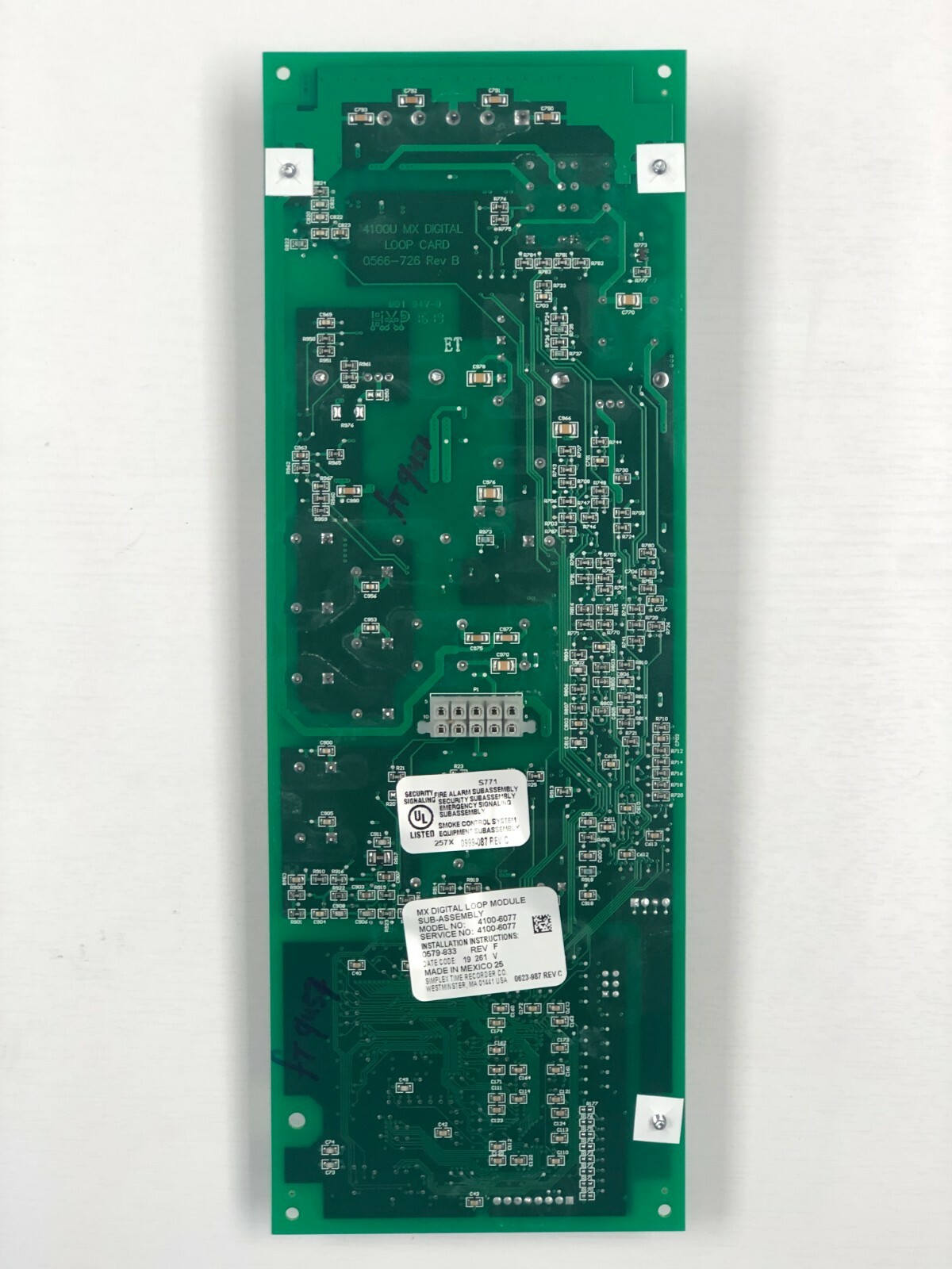 SIMPLEX 4100-6077 MX LOOP MODULE FOR 4100ES FIRE ALARM CONTROL PANELS ...