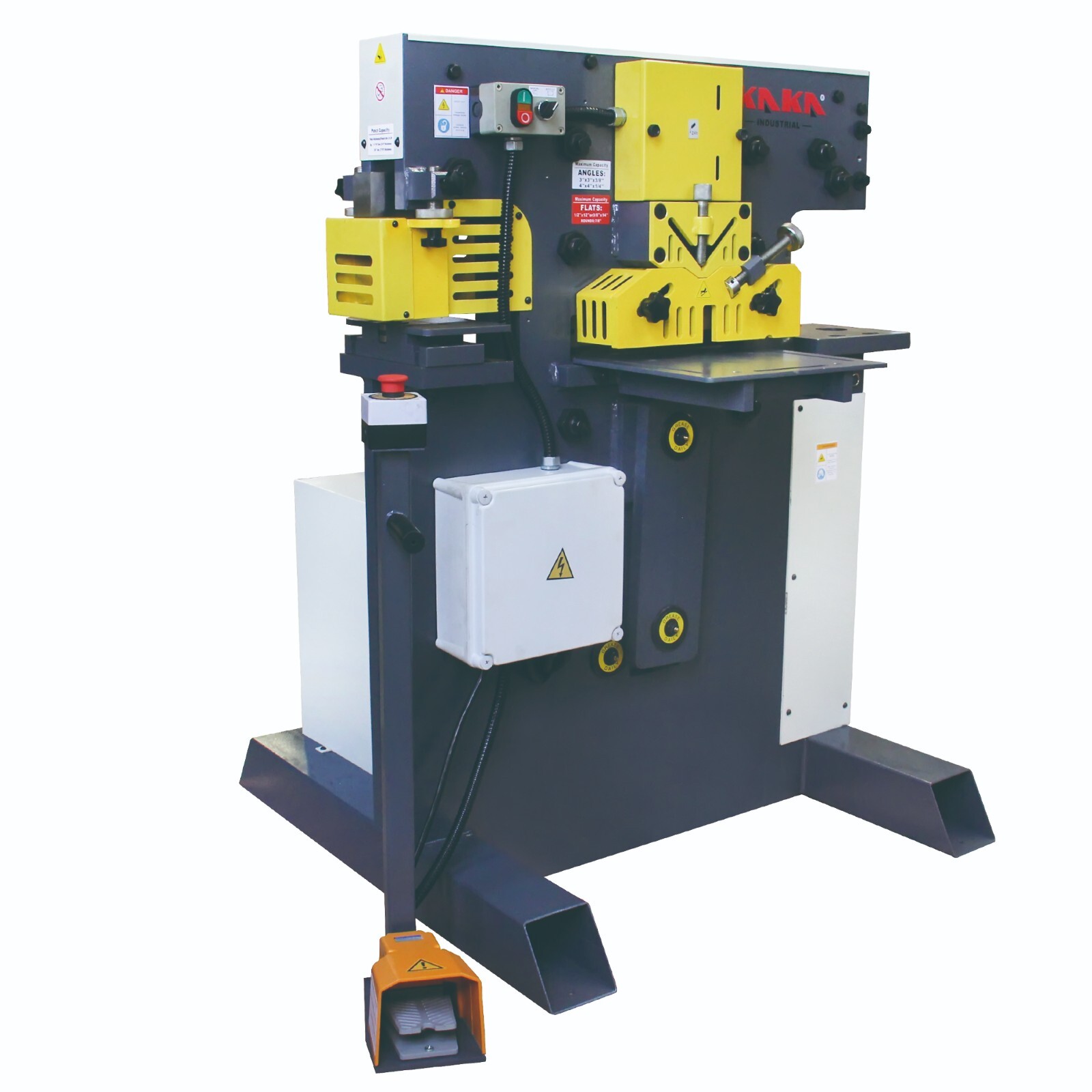 Kaka Industrial M-60, 60 Ton multi-function Metal Ironworker, Punch ...