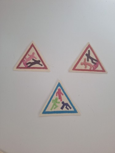 Lot of 3 Girl Scout Patches Dancercize Try-it Triangle Set Dancercise ...