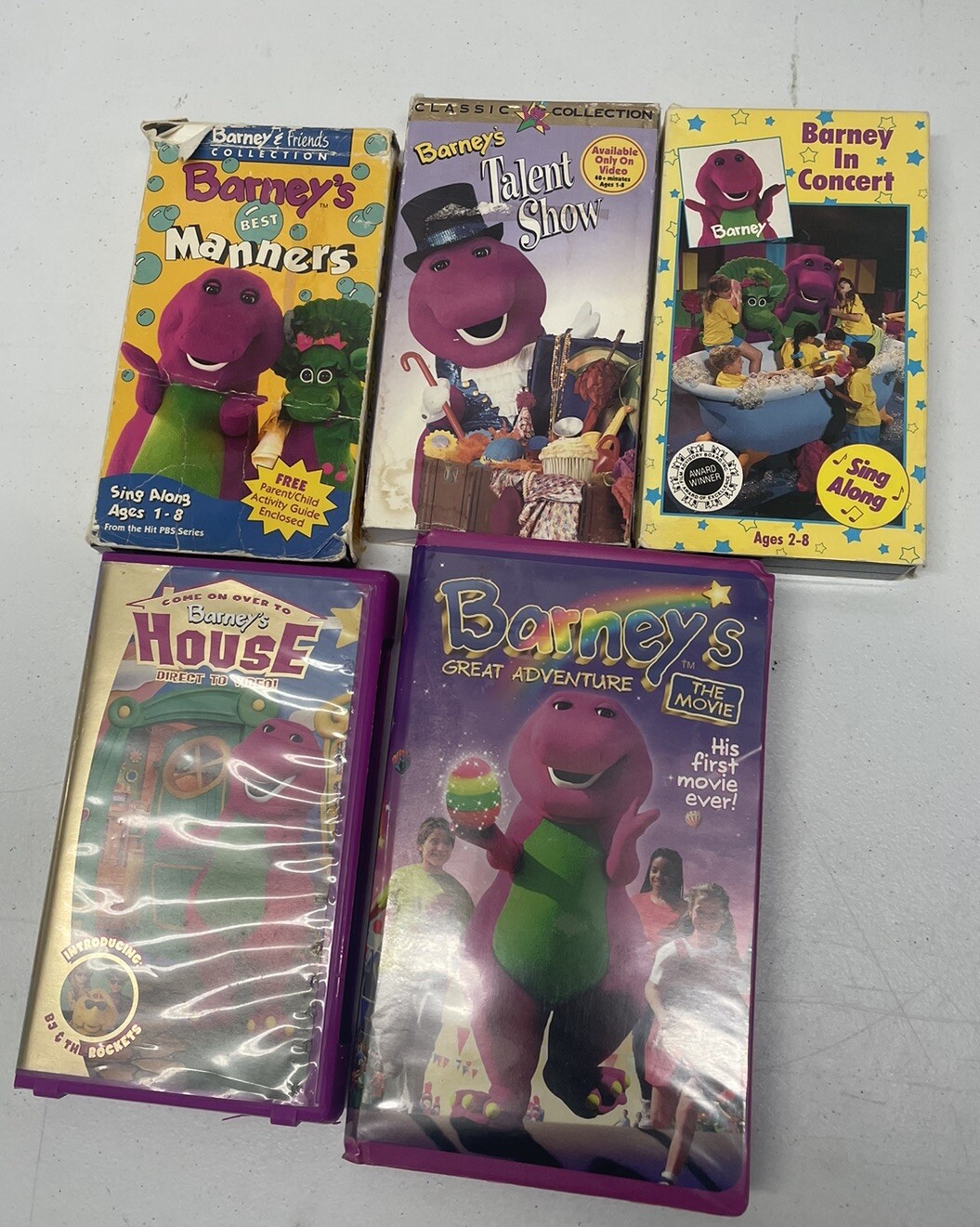 Lot of 5 Barney & Friends VHS Barney | Grelly USA