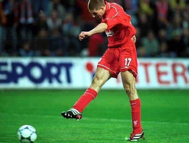 Liverpool Gerrard 2000/01 Official Reebok UEFA Cup Home Liverpool Gerrard 2000/01 Official Reebok UEFA Cup Home