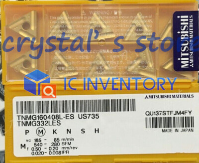 10PCS/Box NEW Mitsubishi CNC blade TNMG160408L-ES US735 | eBay